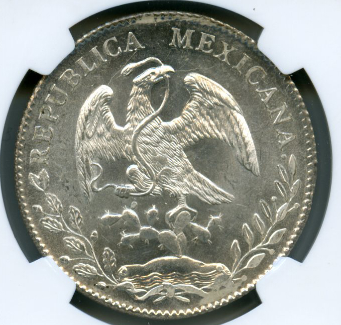 Republic 8 Reales 1897 Zs FZ NGC MS64 KM377.13 25279 | World Numismatics LLC