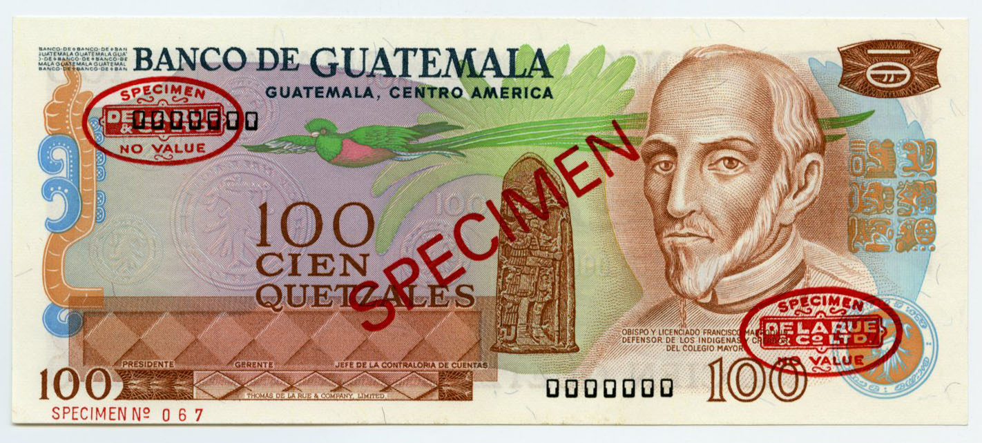 Guatemala 100 Quetzales UNC P64s 26970 | World Numismatics LLC