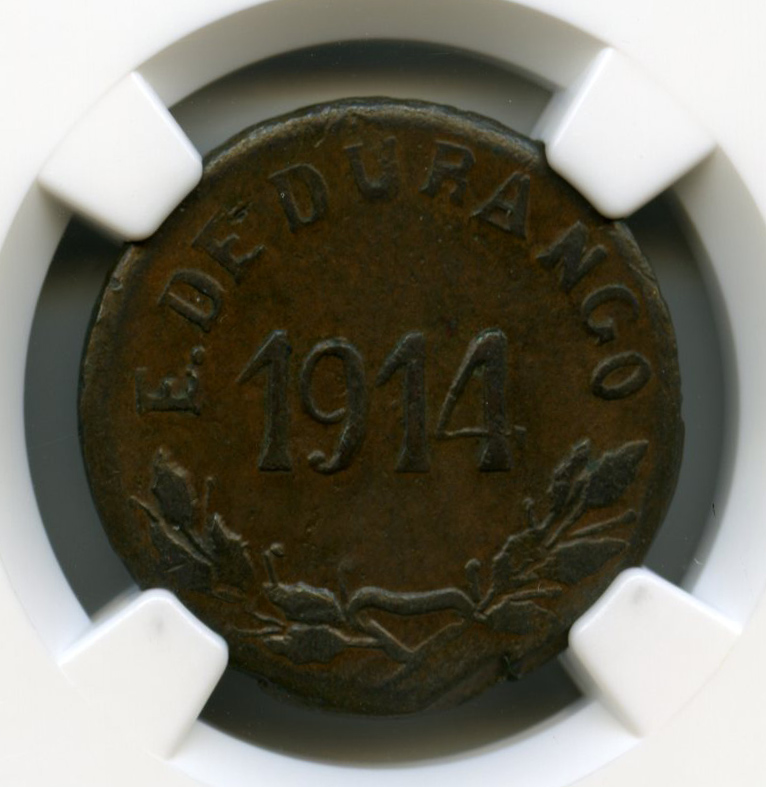Revolution 5 Centavos 1914 DUR NGC XF45BN GB129 28218 | World ...