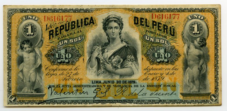 Peru 1 Sol XF- P0001 50889 | World Numismatics LLC