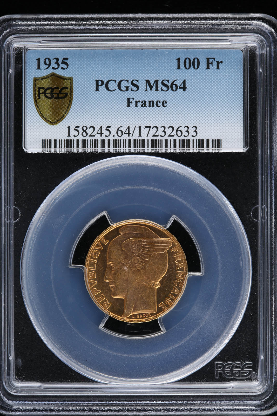 France 100 Francs 1935 PCGS MS64 KM880 31751 | World Numismatics LLC