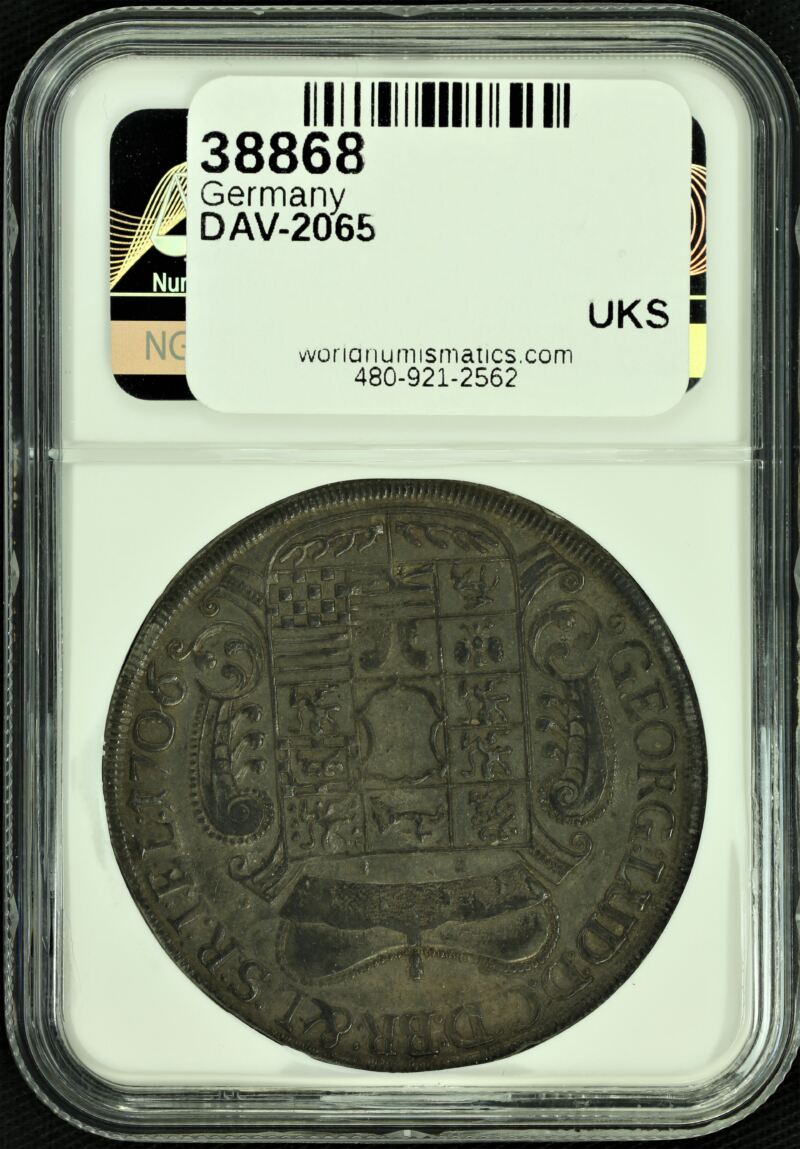 Europe Germany Wildman Taler 1706 RB NGC VF35 38868 | World Numismatics LLC