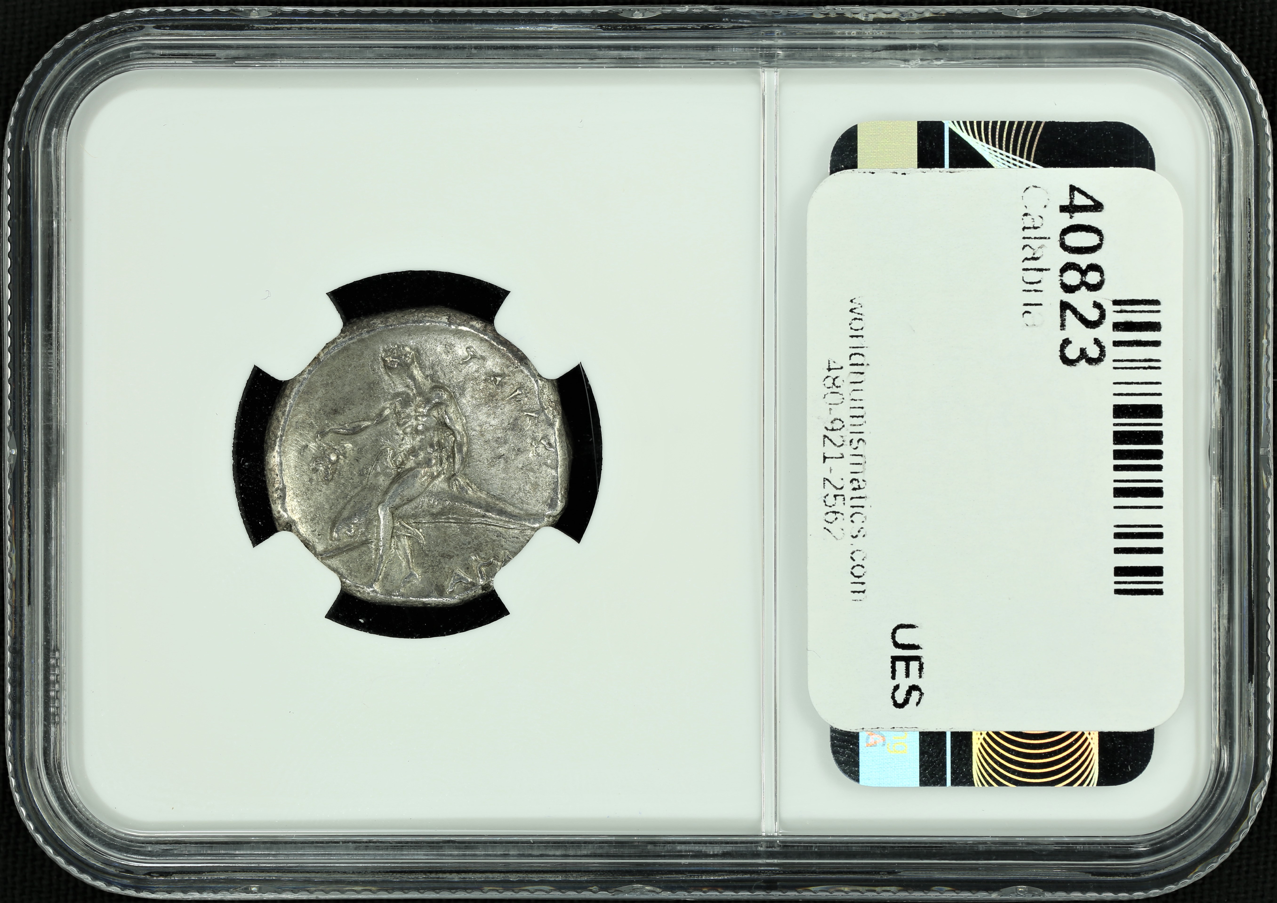 Greek Calabria Taras c.281-240 BC AR Didrachm NGC ChXF 40823 – World ...