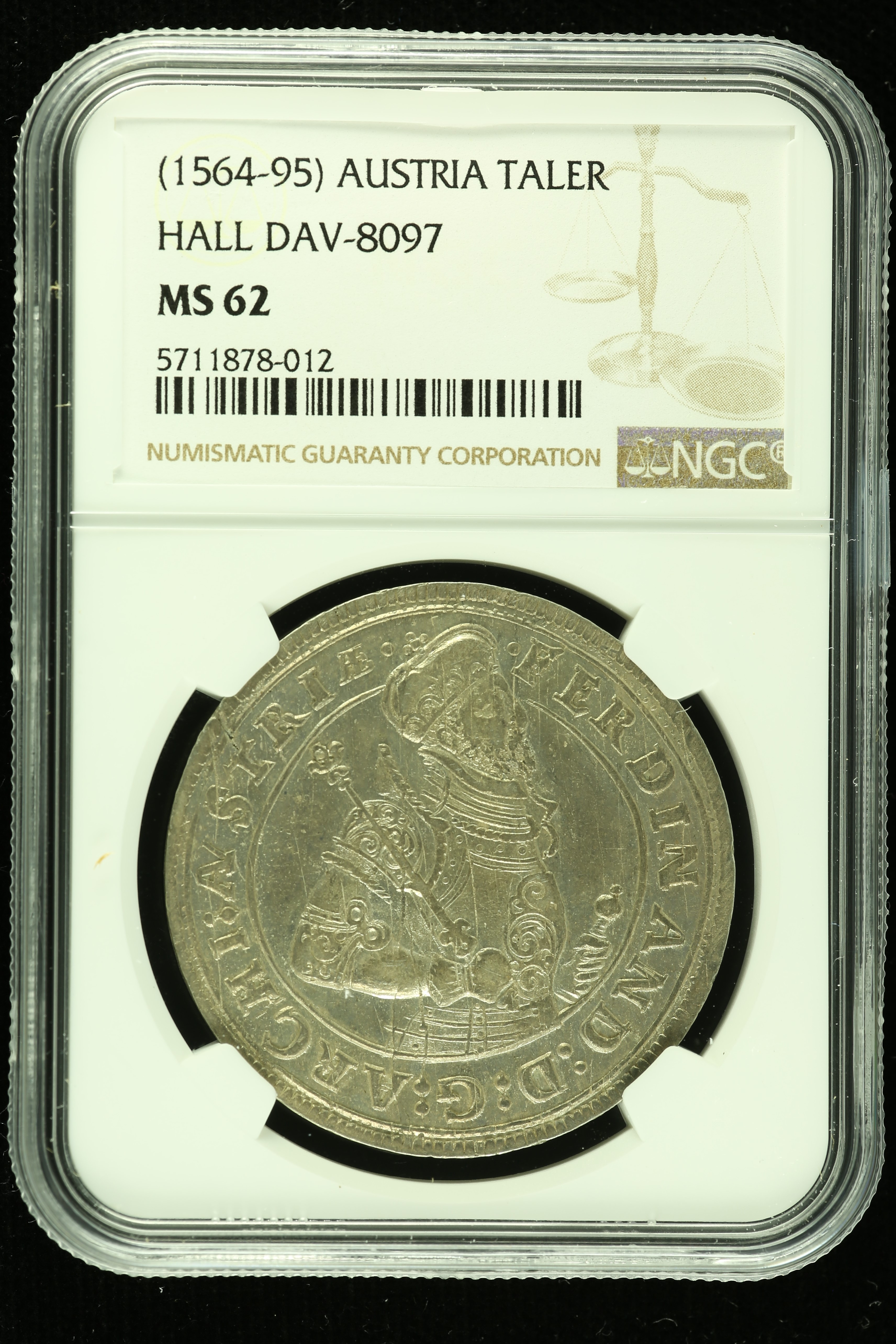 Austria Taler (1564-95) NGC MS62 0111628 – World Numismatics LLC