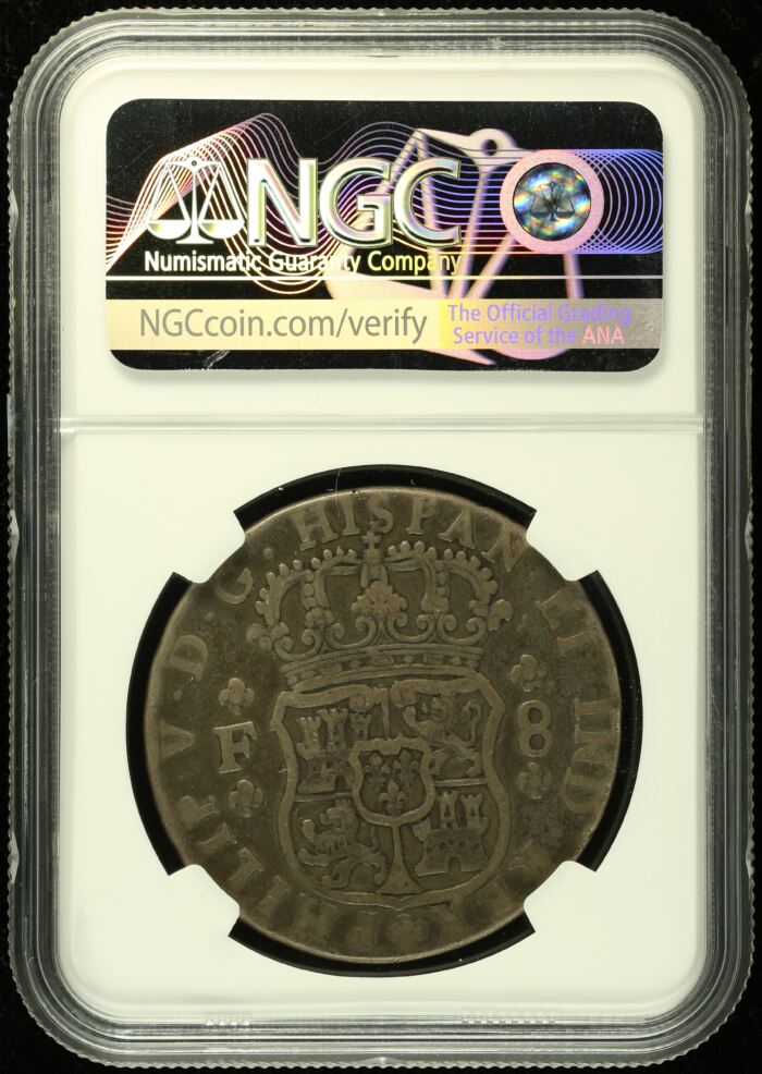 Colonial Silver & Minors 8 Reales 1732 Mo F NGC Fine Details Y_00041 ...