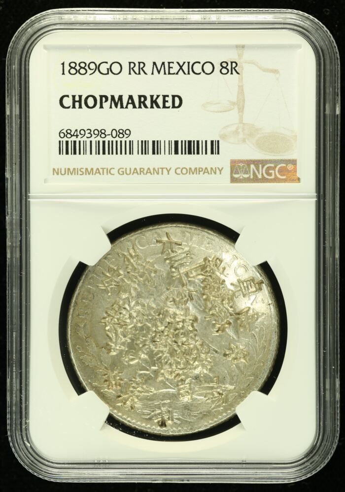 Chopmarked 8 Reales 1889 Go RR NGC CHOPMARKED 0136563 | World ...