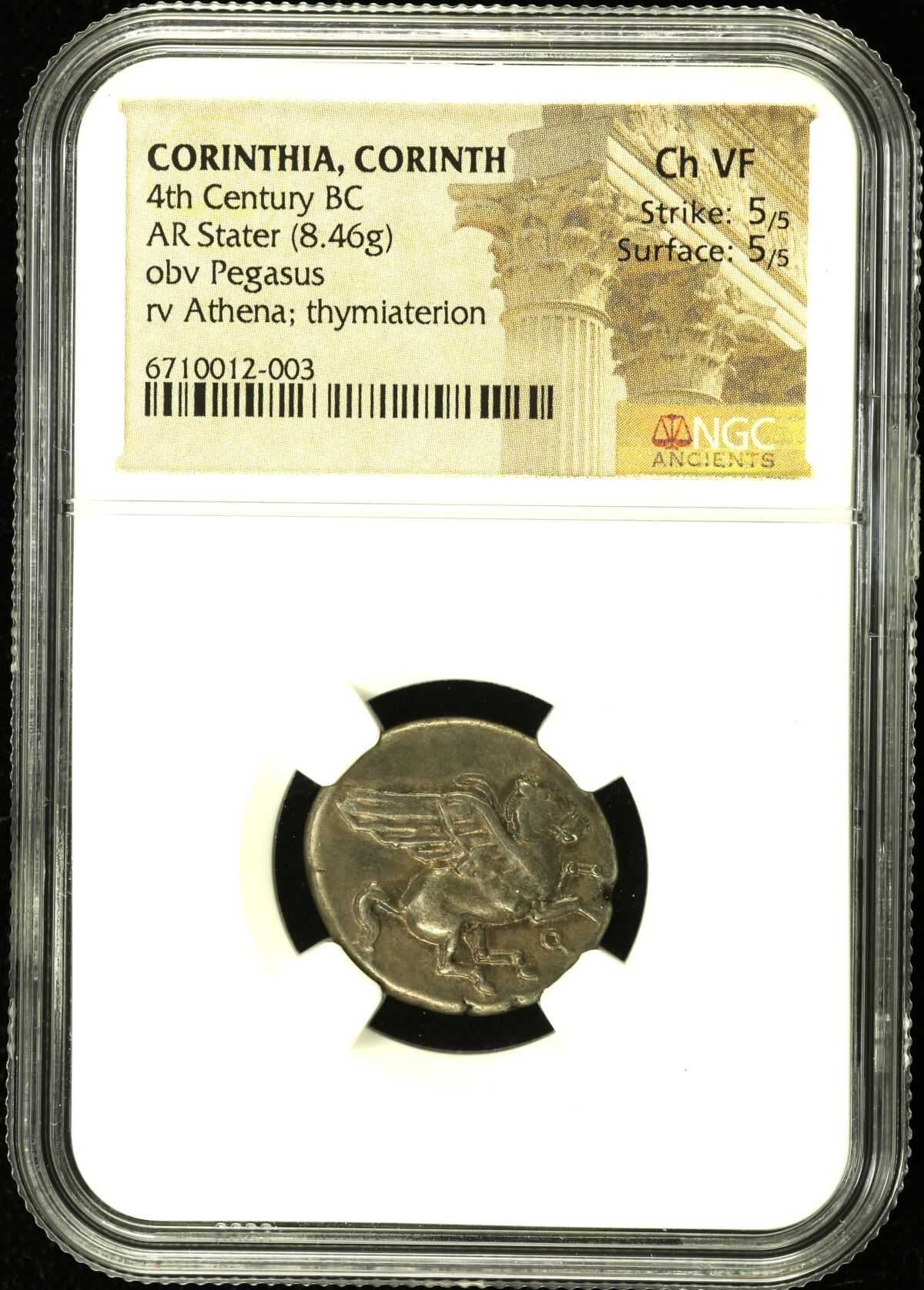 Corinthia Corinth 4th Century BC AR Stater NGC Ch VF 0139111 | World ...